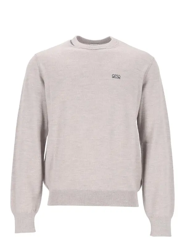 Loewe Merino Wool Sweater - Gray