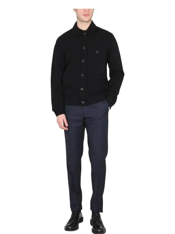 TOM FORD Long-sleeve Polo Jumper - Black
