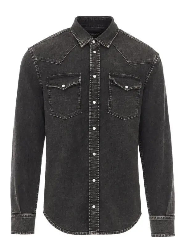 DONDUP Western Denim Shirt - Black
