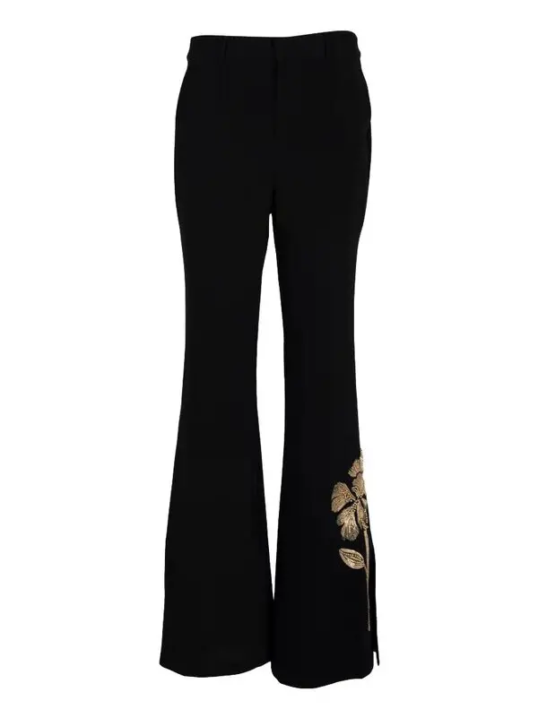 Cinq À Sept Gilded Peony Jaxyn Trousers - Black