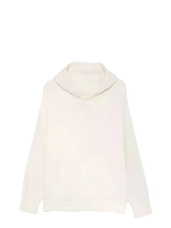 ROBERTO COLLINA Bouclé-knit Hoodie - Neutrals