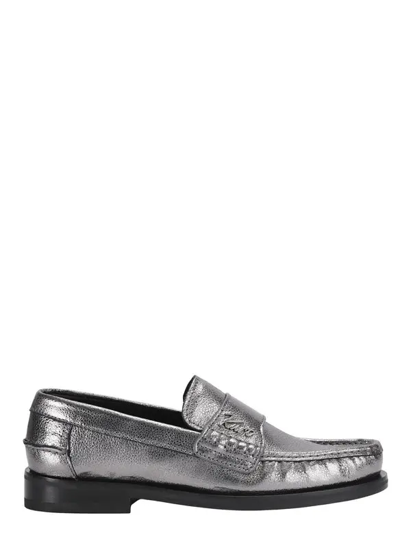 Kurt Geiger Leather Lombard Loafers - Grey