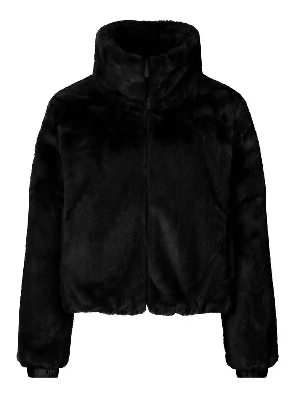 SAVE THE DUCK Reversible Faux Fur Jacket - Black