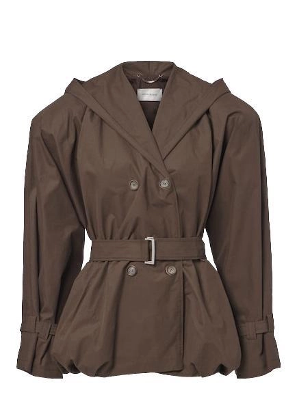 Magda Butrym Belted Hooded Cotton Jacket - No