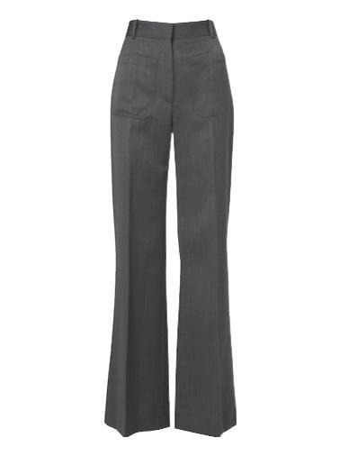 Victoria Beckham Wool Wide-leg Pants - Black