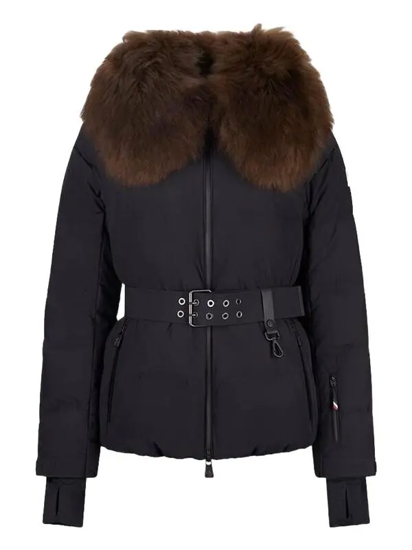 Moncler Sioule Shearling-trimmed Insulated Ski Jacket - Black