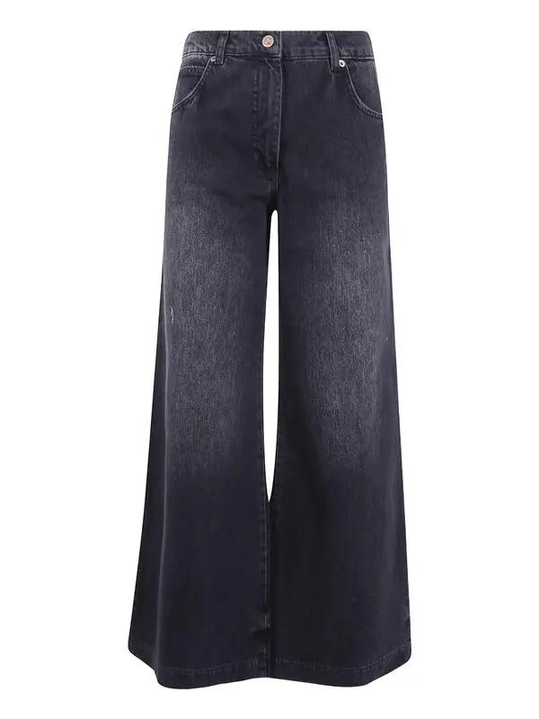 Aspesi Wide-leg Jeans - Black