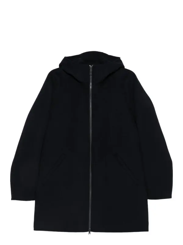 Aspesi Hooded Zip-up Parka - Black