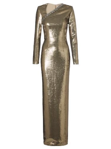 Roland Mouret Sequin Evening Dress - Brown