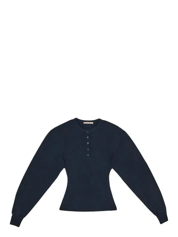 Paloma Wool Long-sleeve Polo Shirt - Blue
