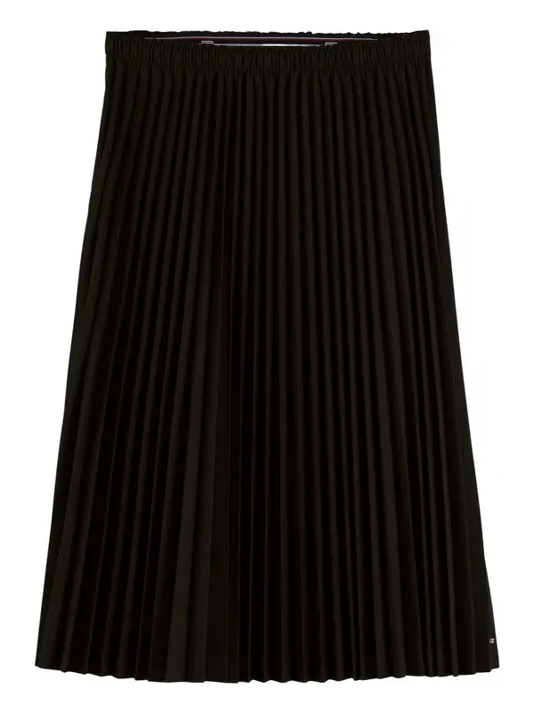 Tommy Hilfiger Pleated Midi Skirt - Black