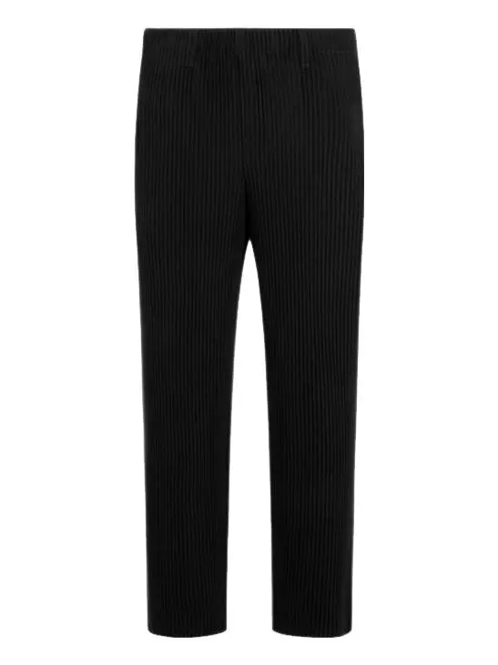 Issey Miyake Pleated Casual Trousers - Black