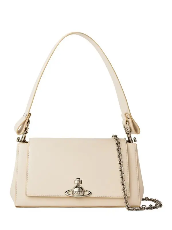 VIVIENNE WESTWOOD Flap Shoulder Bag - Nude