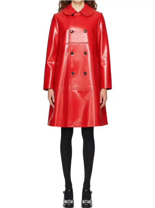 Comme Des Garçons Long-sleeved Coat - Red