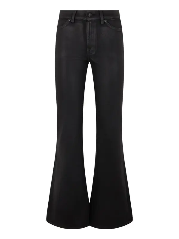 7 For All Mankind High-waist Flared Pants - Black