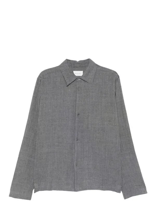 BERNER KUHL Cordial Button-up Long-sleeve Shirt - Grey