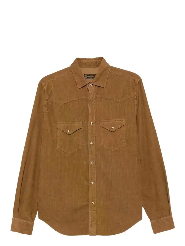 CHESAPEAKE'S Flagstaff Western Corduroy Shirt - Brown