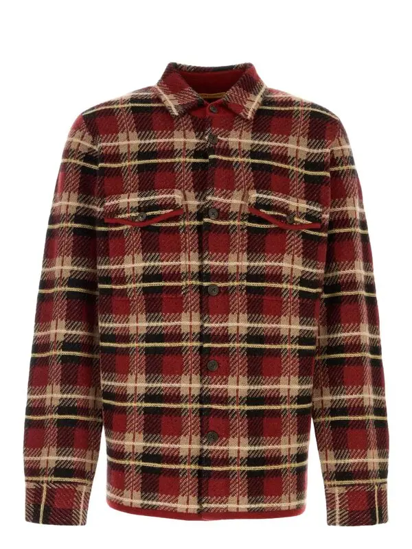 Guest In Residence Plaid Shirt Jacket - Multicolor