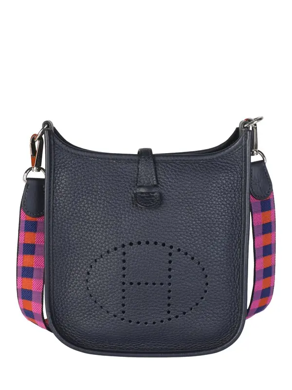 Hermès Bleu Nuit Clemence Bleu Saphir Anemone Maxi Quadrille Evelyne Tpm 16 - Navy