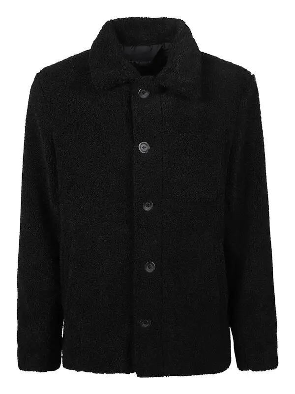 Herno Teddy Shacket Jacket - Black