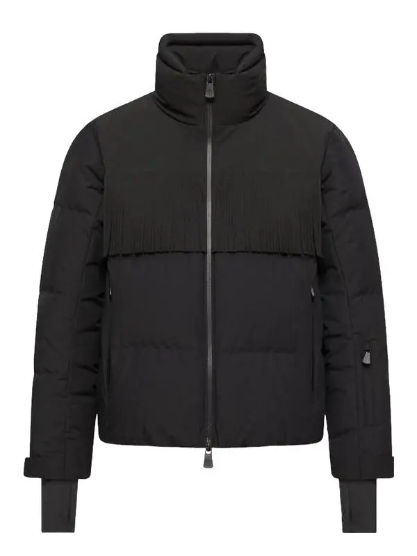Moncler Bessin Fringed Insulated Ski Jacket - Black