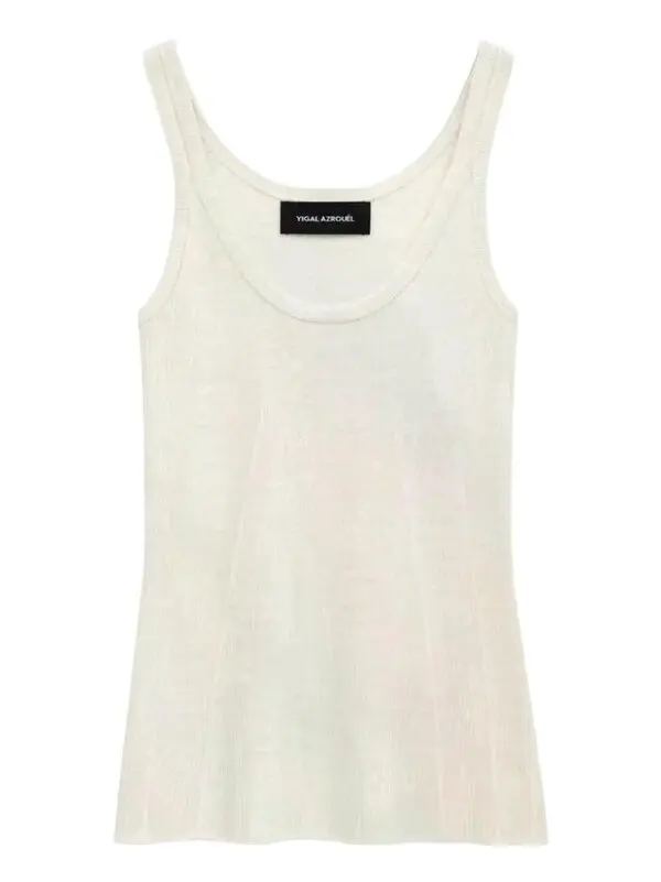 Yigal Azrouël Fine-rib Tank Top - Neutrals