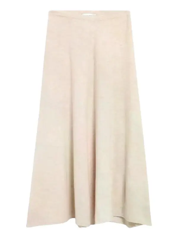 Ermanno Scervino Fine-knit Flared Skirt - Neutrals