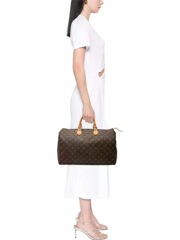 LOUIS VUITTON 1997 Monogram Speedy 40 Boston Bag - Brown