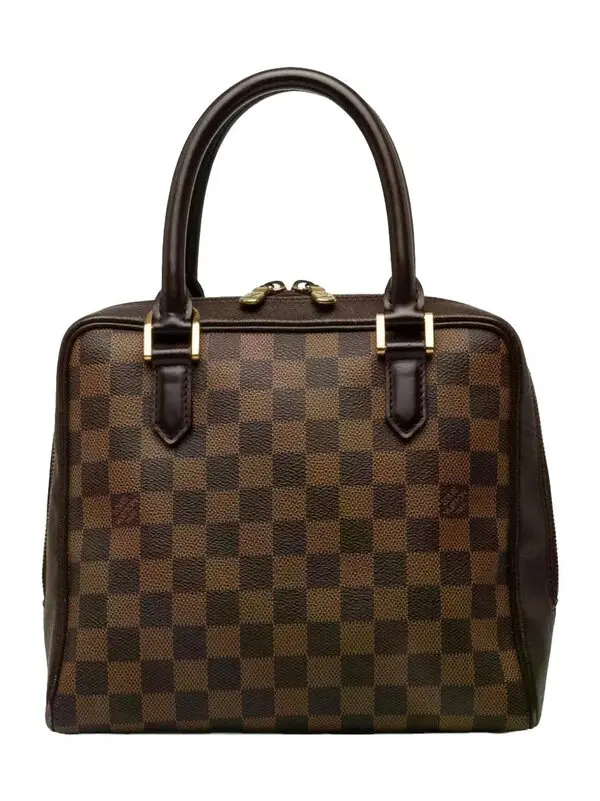 LOUIS VUITTON 2002 Damier Ebene Brera Handbag - Brown