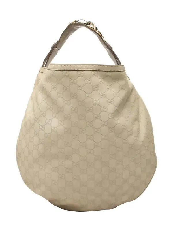 Gucci 2000-2015 Guccissima Horsebit Wave Hobo Bag - Brown