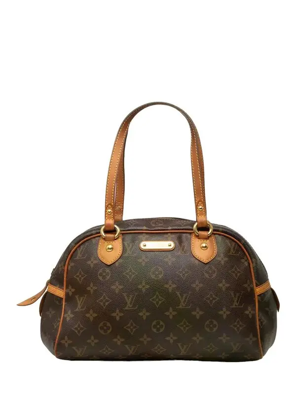 LOUIS VUITTON 2008 Monogram Montorgueil Pm Handbag - Brown