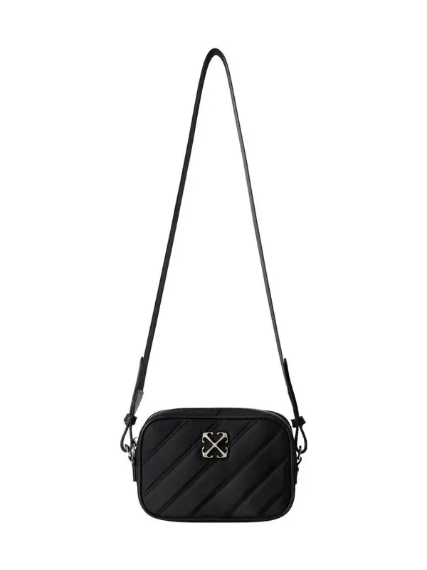 Off-White Quilted Shoulder Bag - Black