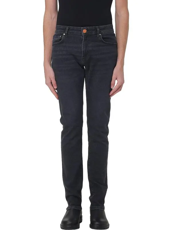 MANUEL RITZ Skinny Fit Stretch Denim Jeans With Five-pocket Design - Grey