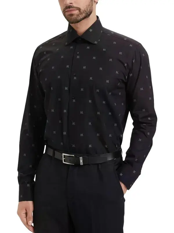 Karl Lagerfeld Logo-monogram Shirt - Black