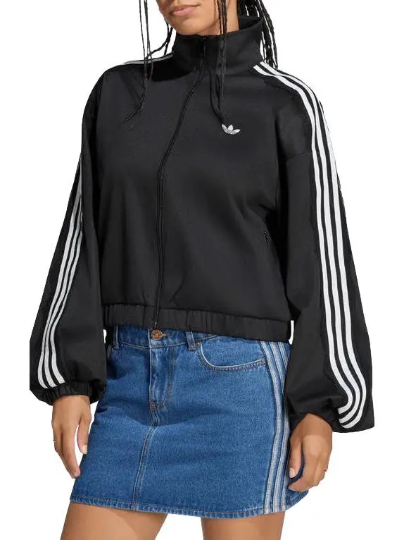 ADIDAS ORIGINALS Lace Oversized Archive Track Top - Black