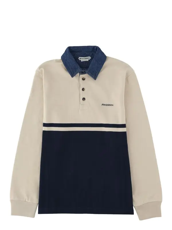 JW Anderson Polo In Cotone Con Logo - Multicolour
