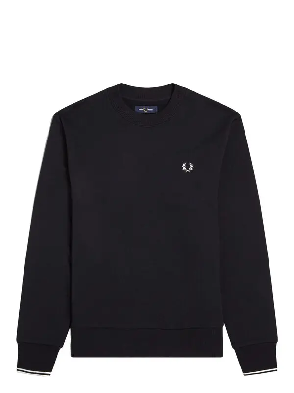 Fred Perry Felpa Con Logo - Black