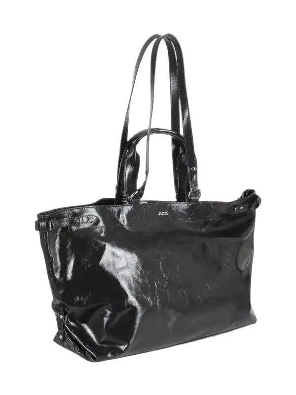 Isabel Marant Étoile Winna Tote Bag In Leather - Black