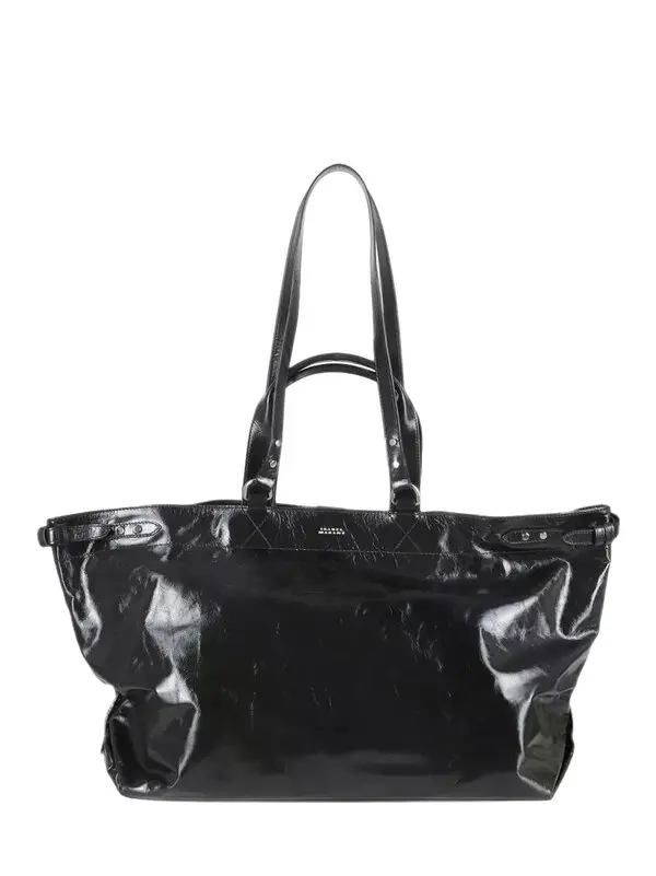 Isabel Marant Étoile Winna Tote Bag In Leather - Black