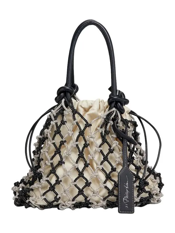 3.1 Phillip Lim Mini Crystal Macramé Handbag - Silver Multi