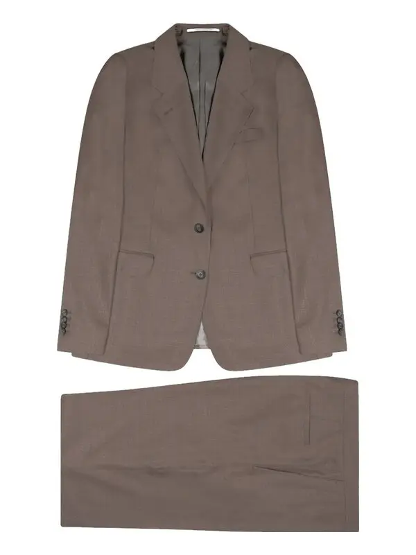 Tagliatore 100% Virgin Wool Super 130s Suit - Brown