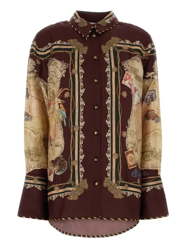 Zimmermann Twill Valiant Shirt - Printed