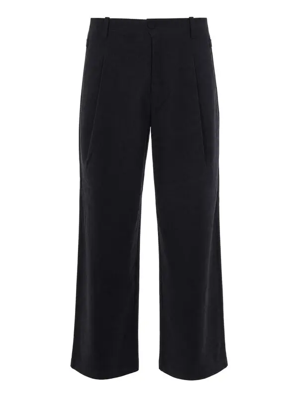 HIKING PATROL Relaxed Straight-leg Pleated Trousers - Dk Grey