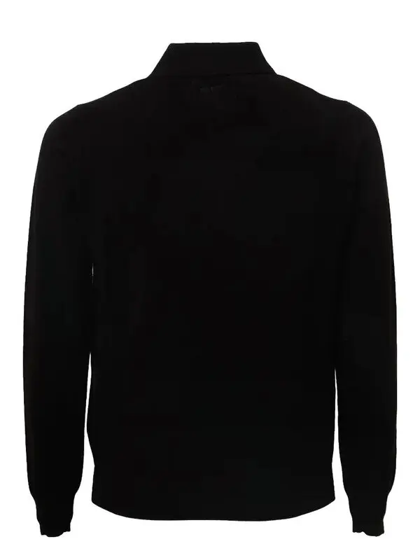 FILIPPO DE LAURENTIIS Long-sleeved Polo Shirt - Brown