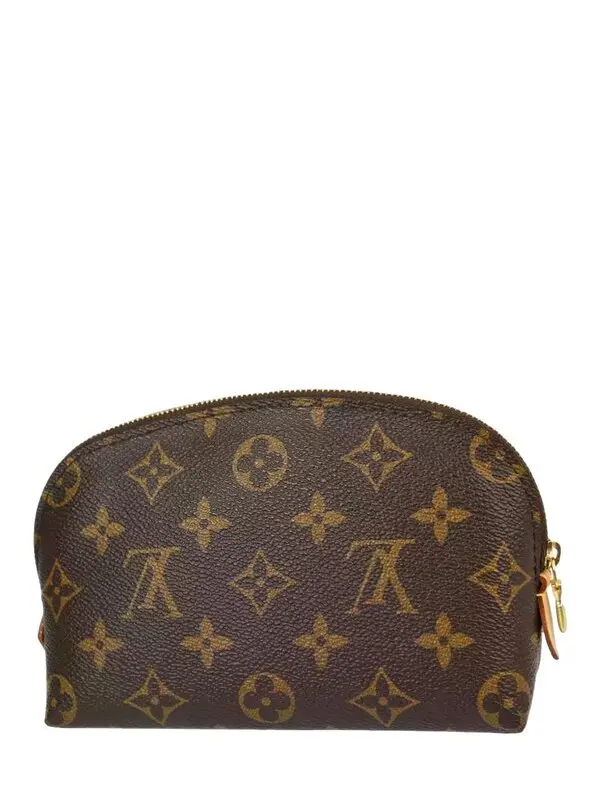 LOUIS VUITTON Pochette Monogram Make Up Bag - Brown