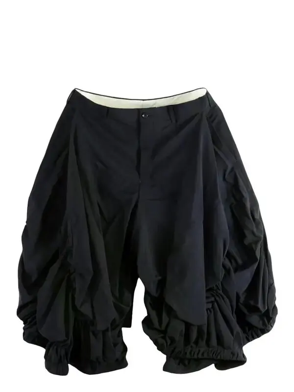 Comme Des Garçons Gathered Balloon-leg Trousers - Black