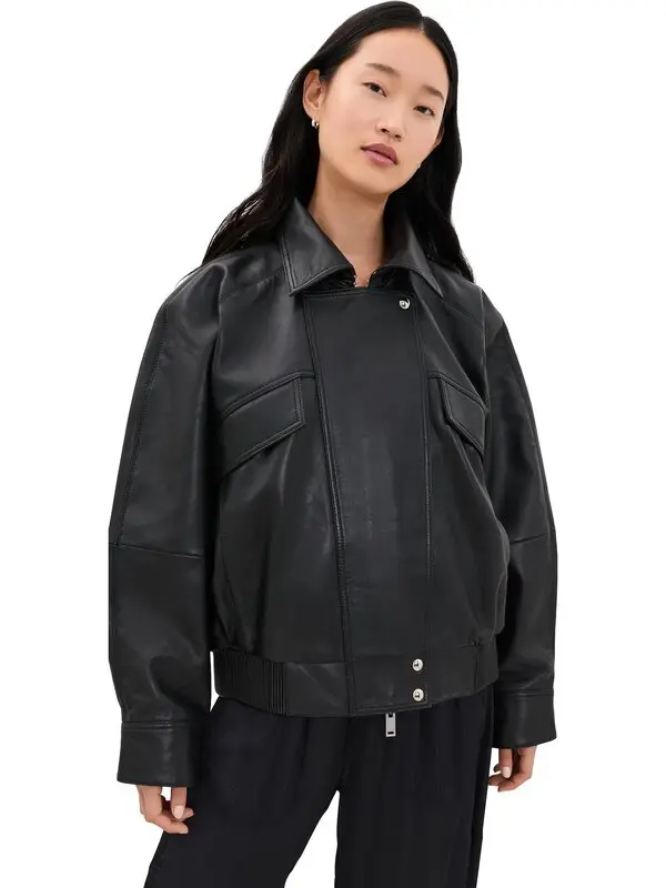 Retrofete Sylvana Leather Jacket - Black
