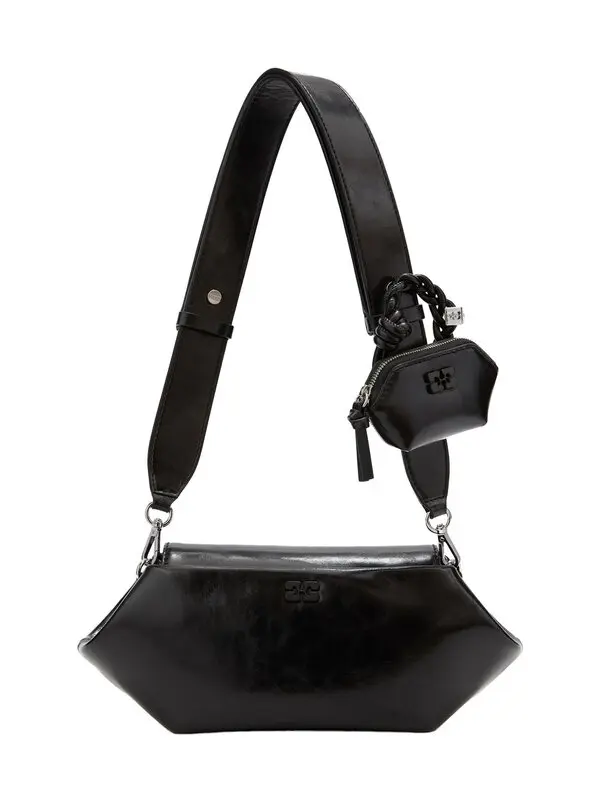 GANNI Borsa Bou East/west Shine - Nero