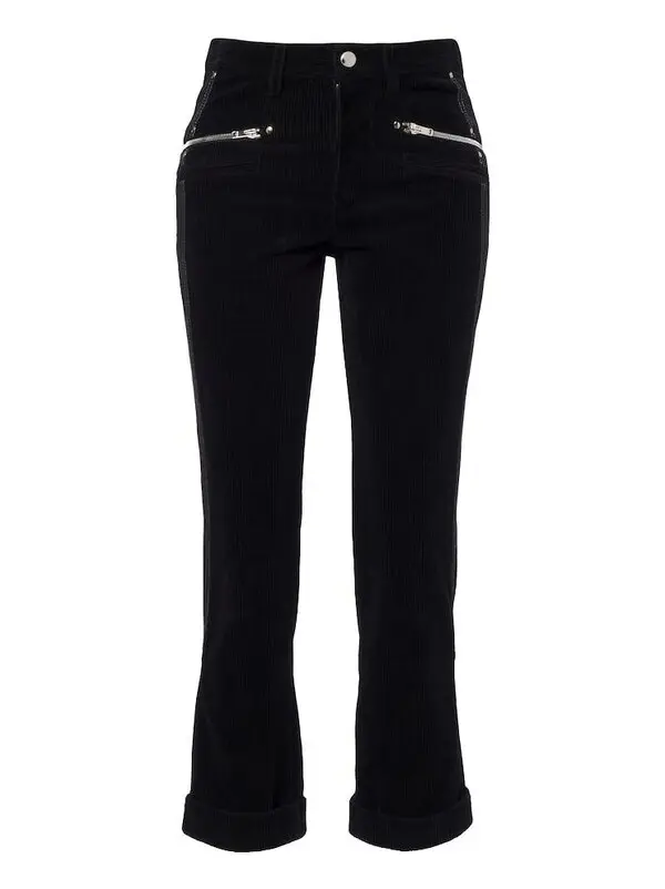 Isabel Marant Étoile Revene Cotton And Linen Straight Pants - Black