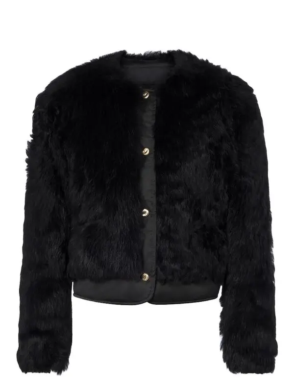 Moncler Majestueux Shearling Jacket - Black